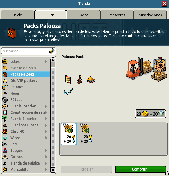 [ES] Nuevos Packs Palooza – HabboTemplarios